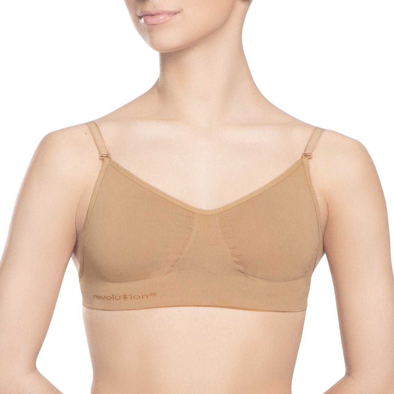 clear back dance bra